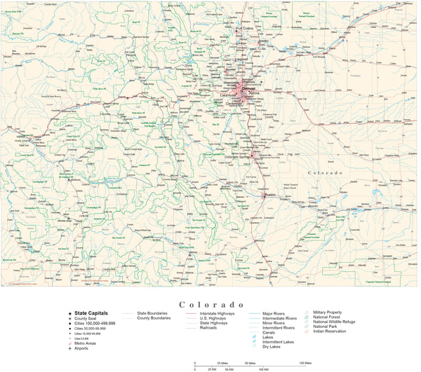 Map Of Cities And Towns In Colorado