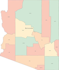 Arizona Map With Counties