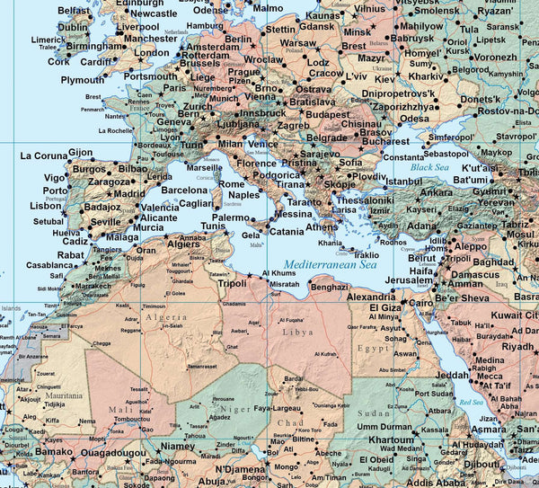 Map Of Europe Grayscale 88 World Maps