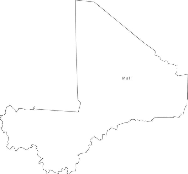 Digital Mali Map for Adobe Illustrator and PowerPoint/KeyNote