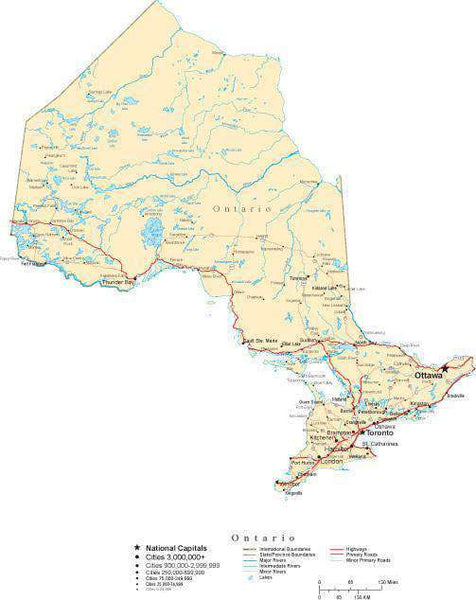 Ontario Map With Cities Living In Toronto, Ontario Prepare For