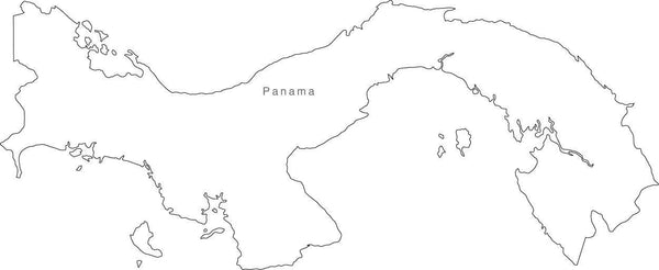 Digital Panama Map for Adobe Illustrator and PowerPoint/KeyNote