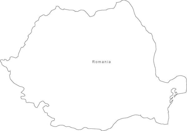 Digital Romania Map for Adobe Illustrator and PowerPoint/KeyNote