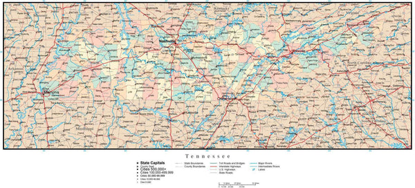 Tennessee Map Showing Cities River Maps — Tennessee Riverkeeper
