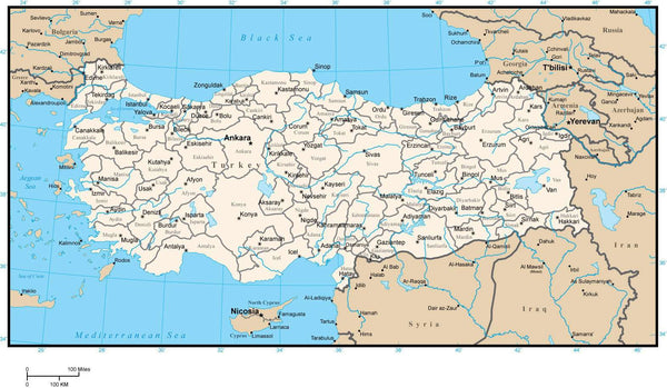 Turkey Political Map
