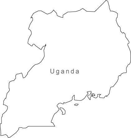 Digital Uganda Map for Adobe Illustrator and PowerPoint/KeyNote