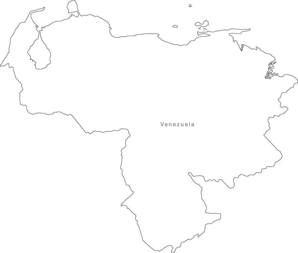 Digital Venezuela Map for Adobe Illustrator and PowerPoint/KeyNote