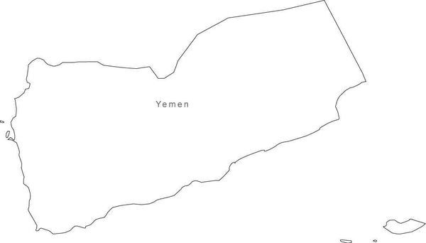 Digital Yemen Map for Adobe Illustrator and PowerPoint/KeyNote