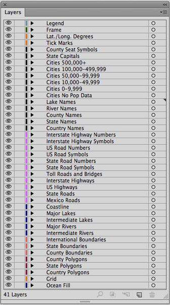 Detailed USA and all 50 US state maps in Adobe Illustrator